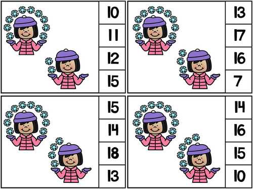 Clip It to 20- Winter Theme by Erika Deane | TPT