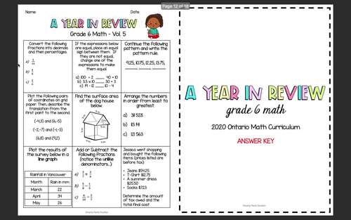 Math Test Prep for 6th Grade | Full-Year Review of Key Concepts & Skills