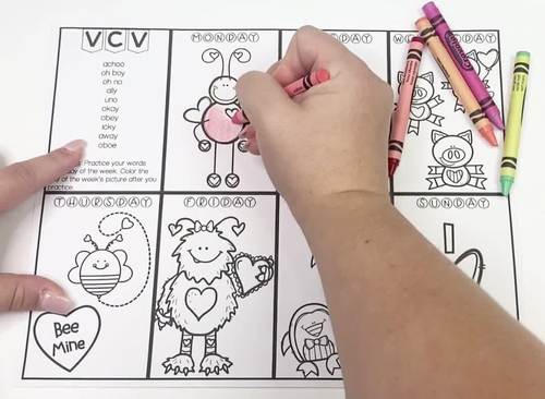 Valentine's Day Apraxia Homework for Speech Therapy by Speech Tea