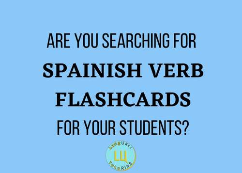 Flashcards Verb Boom Cards | audio animated gifs Spanish | TPT