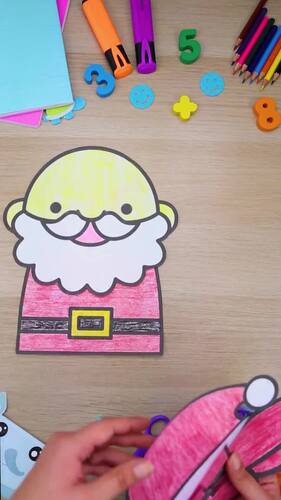 Christmas Winter December Math Crafts Holiday Christmas Tree Santa Craft