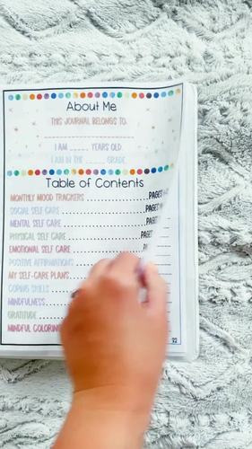 Student Self-Care Journal | Print and Digital | Mindfulness and Gratitude