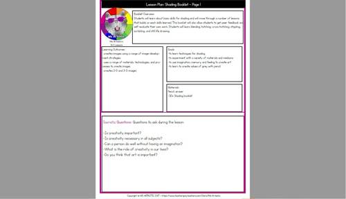 Art Lessons Shading and Value Drawing Art Projects Activities ...