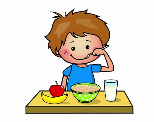 Breakfast Kiddos - Clipart in BLACK & WHITE/ full color. {Lilly Silly ...
