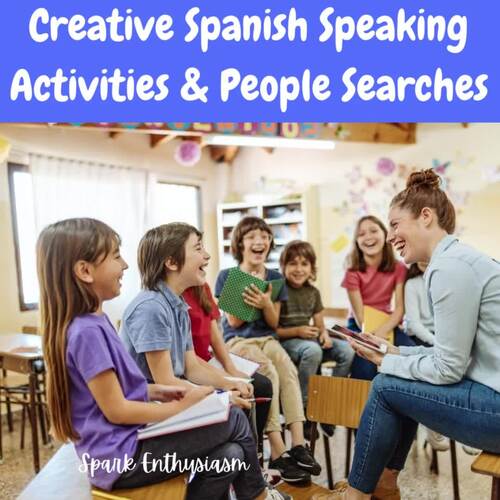 Creative Spanish Speaking Presentation and People Searches | TPT