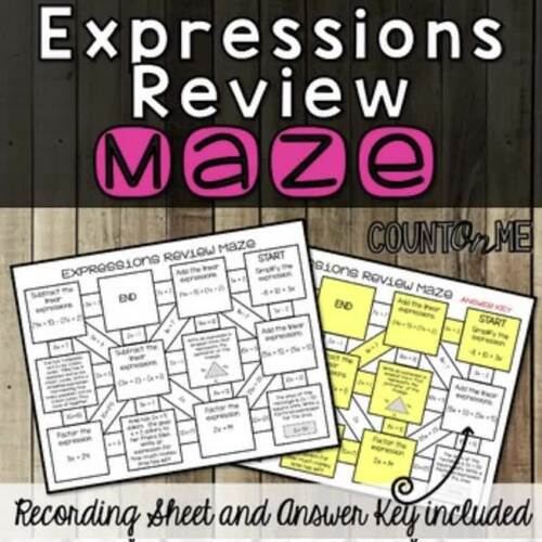 No Prep Expressions Review Maze by Thriving Teacher Inc | TPT