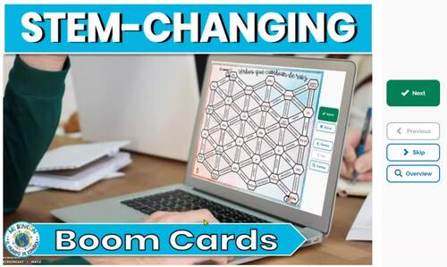 Spanish Stem Changing Verbs Mazes For Boom Cards | TPT