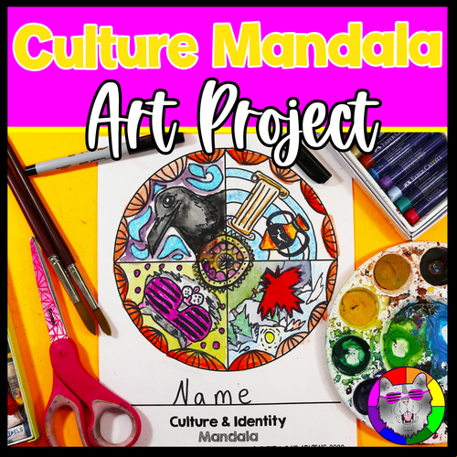 SEL Art Lesson Culture Identity Mandala Art Project Social Emotional ...