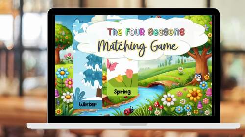 PowerPoint Games: 4 Seasons Matching Game For Kids| Self Directed Learning