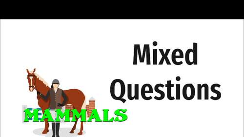 Mammals Nonfiction Reading Passages and Comprehension Questions PowerPoints