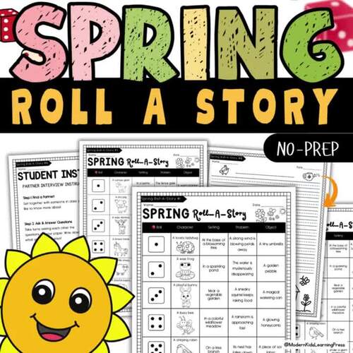 Spring Roll A Story Creative Writing Prompts & Graphic Organizer