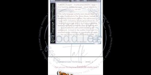 Spatial Concepts - Early Language Prepositions - Receptive & Expressive ...