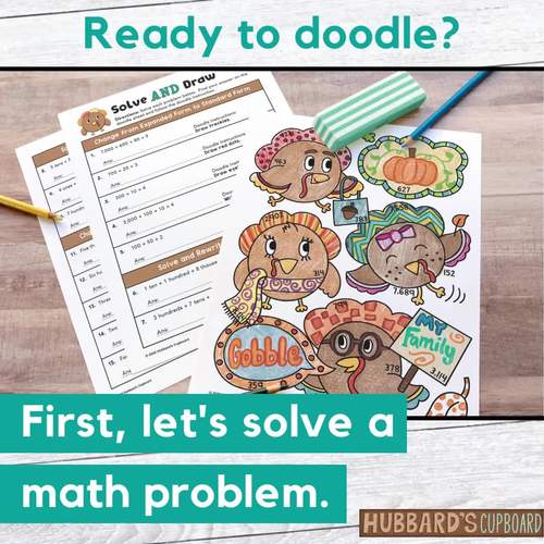 Thanksgiving Day Math Activities - Place Value Worksheets up to the ...