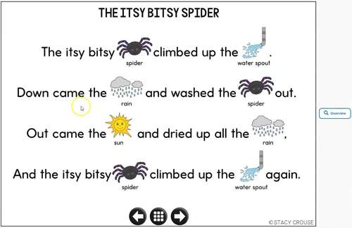 Nursery Rhymes Activities for Preschool Speech Therapy BOOM CARDS™ Language