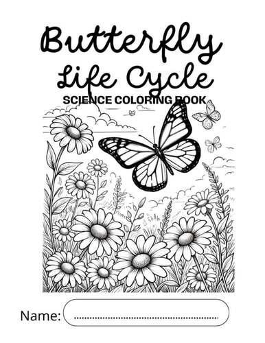 Butterfly Life Cycle Coloring Book – Spring Science STEAM Activities