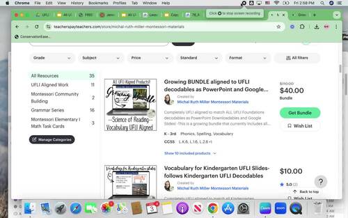 Growing BUNDLE aligned to UFLI decodables as PowerPoint and Google slides