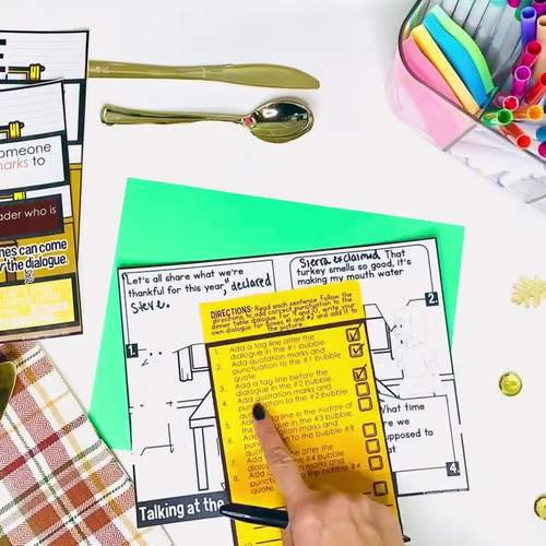 November Grammar Review Set the Scene BUNDLE by Amelia Capotosta