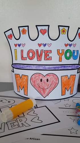 Mother's Day Crown Craft | Mothers Day Craft Preschool and First Grade