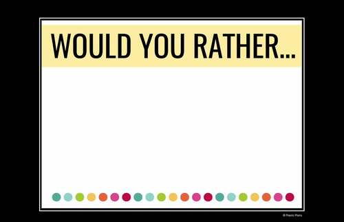 Back to School First Day Icebreaker Activity - Would You Rather Game Slides