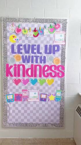 February Bulletin Board | Valentine's Arcade | Editable | English & French