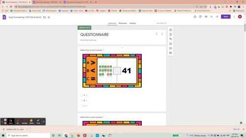3 Quizzes: Numbers 1 to 100 Google Forms™ by GroovyGarden | TPT