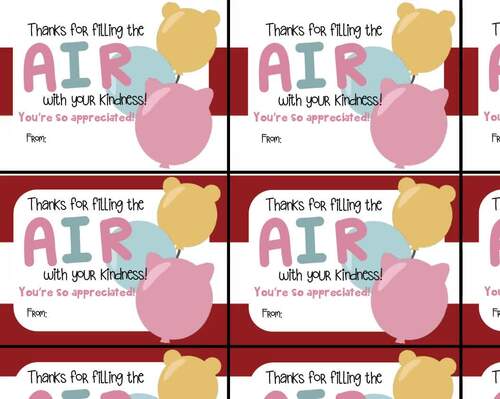 Airheads Teacher/ Staff Appreciation Treat Tag-Thanks for filling the ...