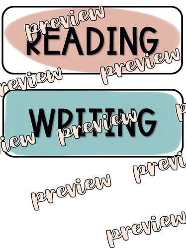 Editable Rainbow Boho Schedule and Objectives Cards by Anh Huynh