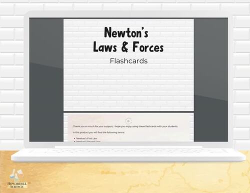 Newton's Laws & Forces Vocabulary Flashcards | Engaging Study Tool