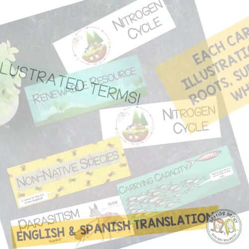 Ecology | Ecosystems | Illustrated Word Wall PLUS Word Roots - ENGLISH ...