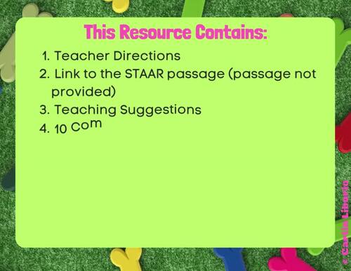 4th Gr.-Reading Comprehension- Fiction- STAAR New Question Types-Set #1