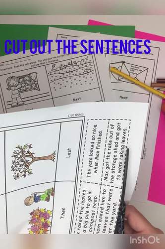 Winter Story Sequencing | Sequence of Events Worksheets by Amy Haselden