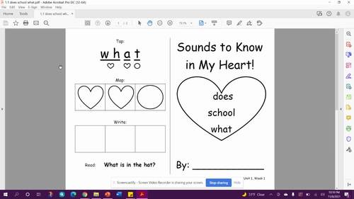 1st Grade Wonders Unit 3 HFW Heart Words - Words to Know in Your Heart