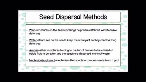 SEED DISPERSAL METHODS Photo Research Writing Prompts MS-LS1-4 | TPT