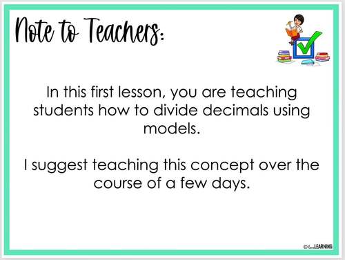 Dividing Decimals Slides Lesson - 5th Grade Math by Love Learning