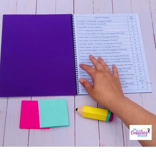 Speech Therapy Bilingual Assessment Dual Language Learners Cheat Sheet ...