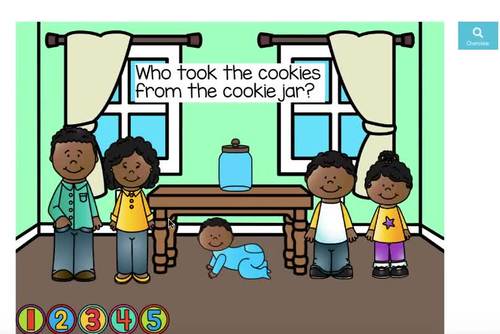 Song Companion: Who Took the Cookies? (Boom™ Cards) by The Chatty Classroom