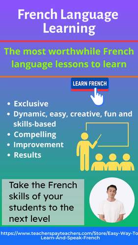 French Language Learning by Easy way to learn and speak French | TPT