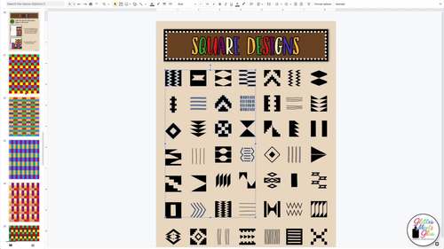 Digital Kente Cloth Design Art Project & Reading Passage for Black ...