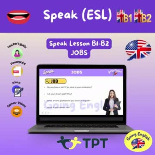 Speak - Jobs B1–B2 [Online Lesson] for ESL/EFL Students by Going Languages