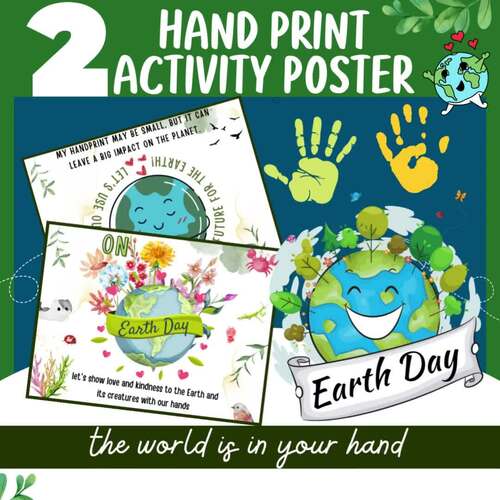 Earth Day Handprint Craft | Earth Day Bulletin Board | World ...