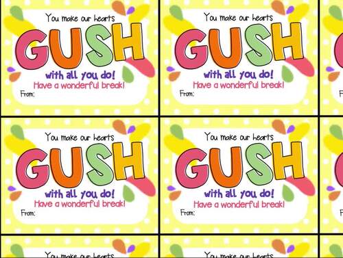 Fruit Gushers Christmas (Winter) Holiday Gift Tag- You make my heart ...