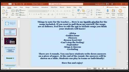 Music Trivia #1 - Chorus Activity - Music Game by Chorus with Caroline