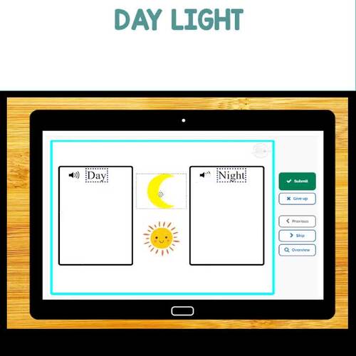 Day And Night Sort | Science Boom Cards Digital Resources by Limes and ...