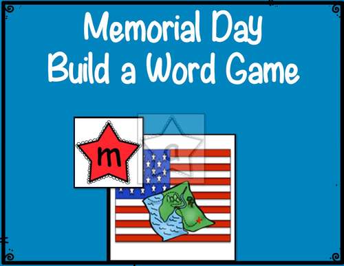 First Grade Memorial Day Themed Literacy & Math Centers & Activities