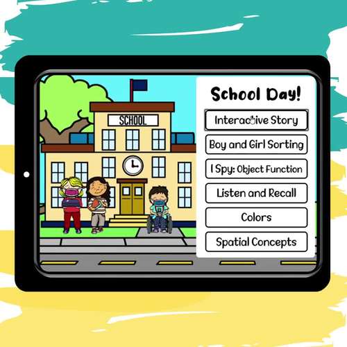 Back to School Interactive Stories Language Concepts Boom Cards | TPT