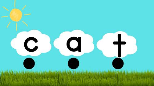 CVC and Word Family Slides Including Pictures and Sentences With Touch ...