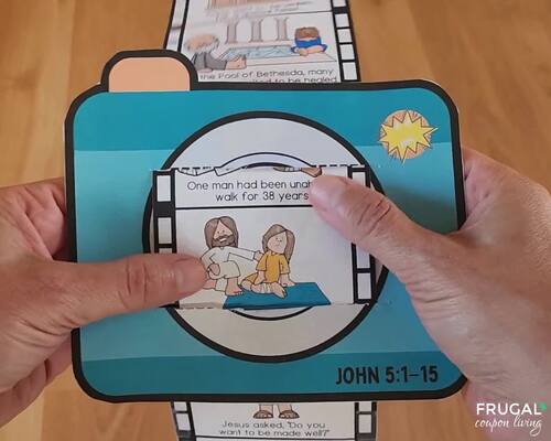 Jesus Heals at the Pool of Bethesda Bible Story Camera Craft, John 5:1-15