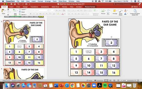 Parts of the Ear Self-Advocacy Game by Listening Fun | TPT