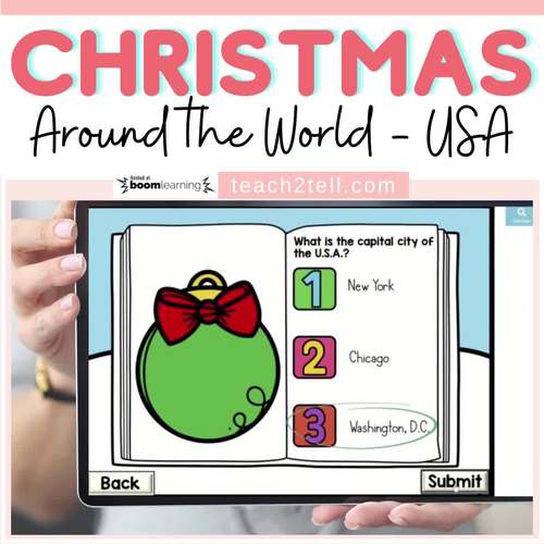 Christmas in America (the USA) Reading Comprehension Digital Activities