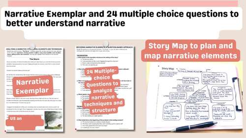 Narrative Interactive Writing Notebook, Graphic Organizers, Prompts and ...